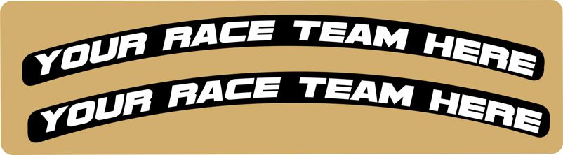 Rusk Racing Custom Decals Road and mountain bike decals